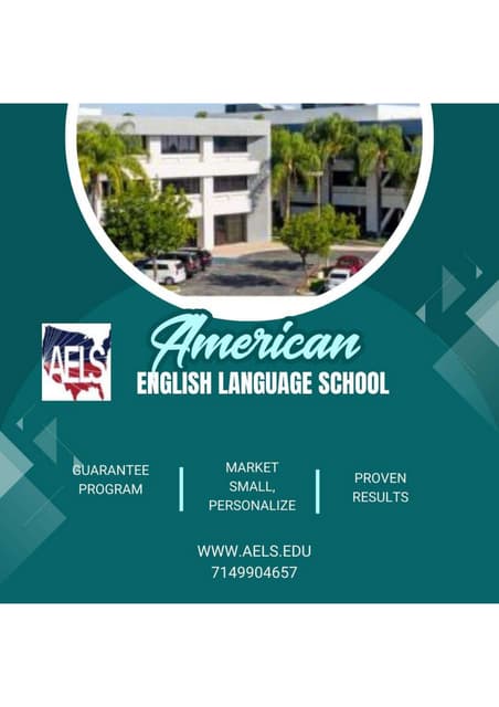 American English Language School In Los Angeles | PDF