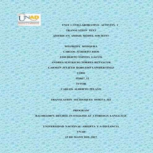 American amish society task (2) final | DOCX