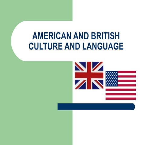 American and British culture & language | PPT
