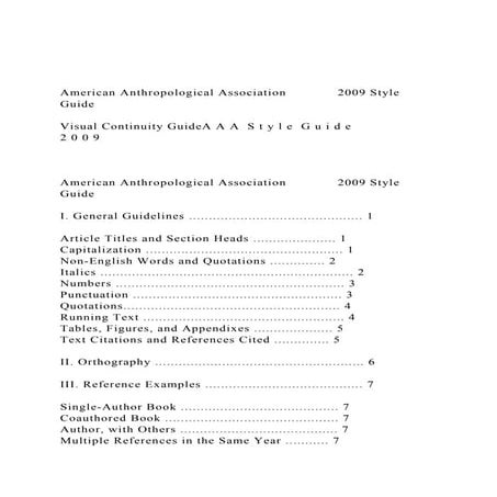 American Anthropological Association 2009 Style Gu.docx