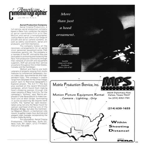 American Cinematographer, June 95 | PDF