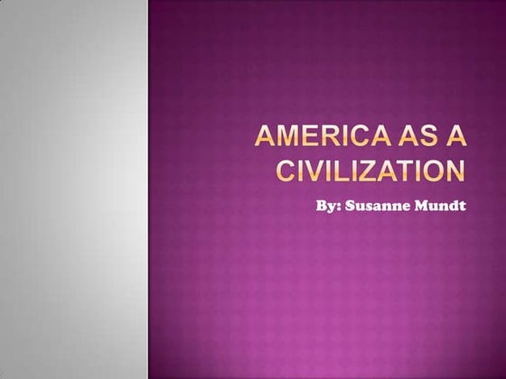 Modern American Culture | PPT
