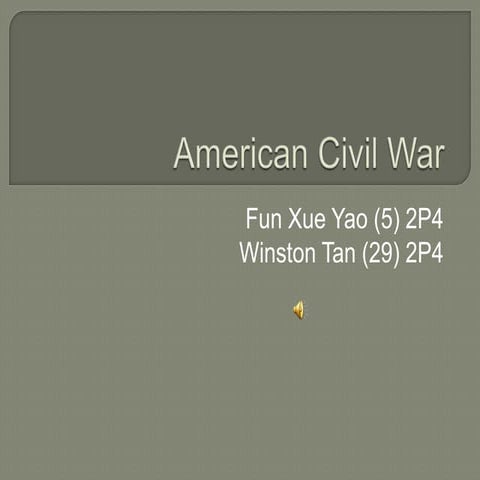 American civil war | PPT