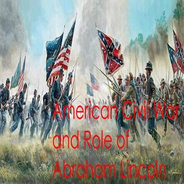 American civil war. Lincoln. | PPTX