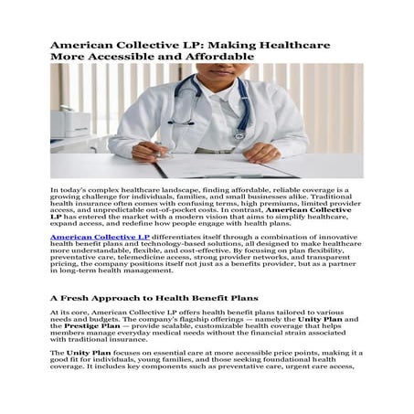 American Collective LP Making Healthcare More Accessible and Affordable.pdf
