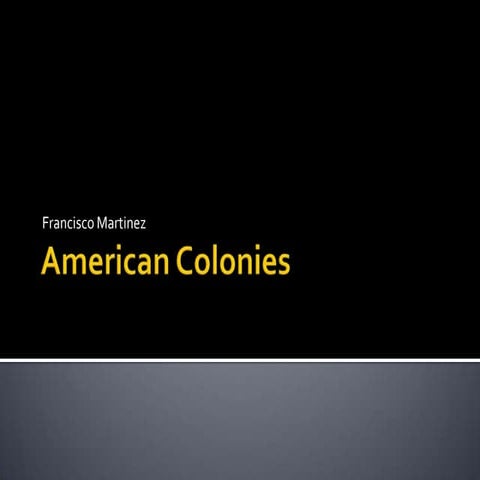 American colonies | PPT