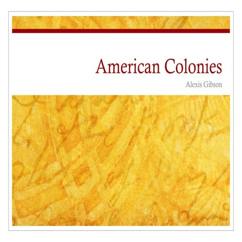 American colonies | PPT
