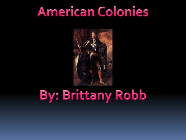 Tension In The Colonies (Level I & Ii) | PPT