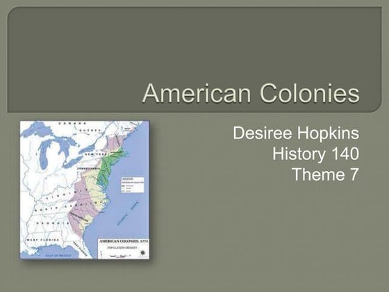 American colonies the settling of north america | PPTX | Christianity ...