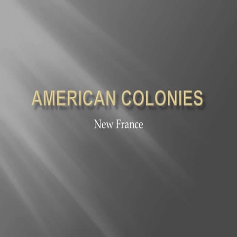 American colonies french group | PPT