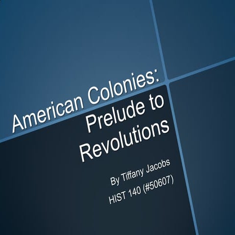 Tension In The Colonies (Level I & Ii) | PPT