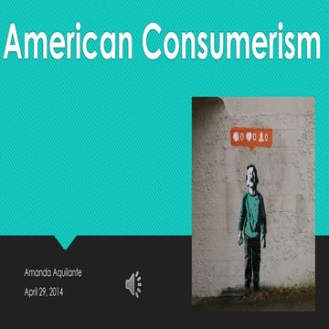 American Consumerism | PPTX