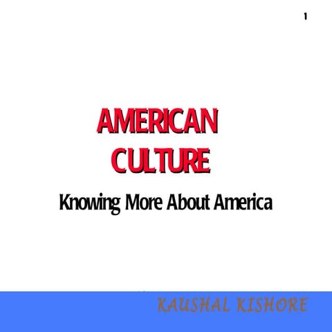 American culture | PPT