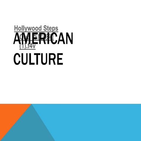 American culture | PPT