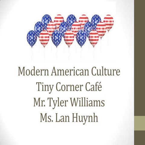 American culture introduction semester 2 | PPT
