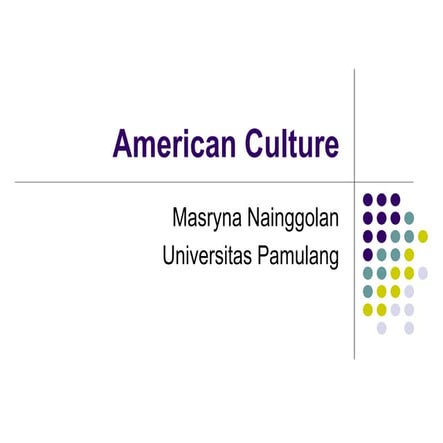 American Culture | PPT