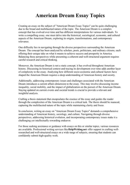 The American Dream Essay.pdf