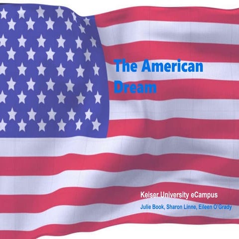 American dream week 3 | PPT
