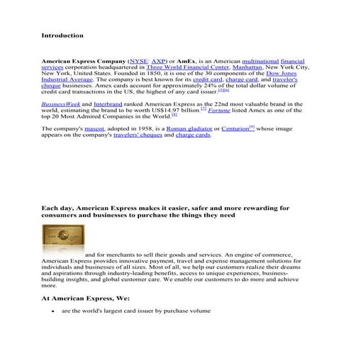 American express | PDF