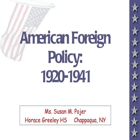 American foreignpolicy 1920to1941 | PPT
