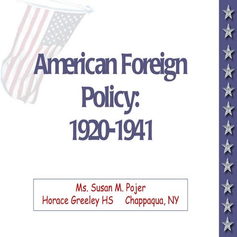 American foreignpolicy 1920to1941 | PPT
