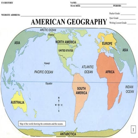 American Geography Student Packet 2012 | PPT | Geography | Science