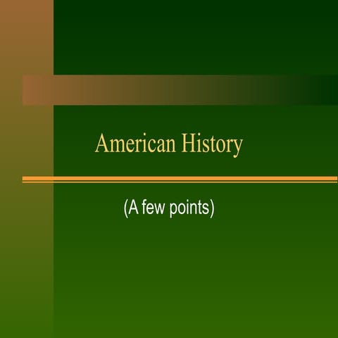 American history | PPT
