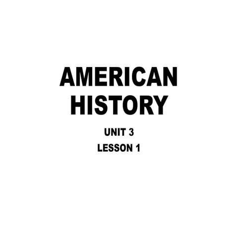 American History Unit 3 Lesson 1: Reconstruction Plans and Key Events ...