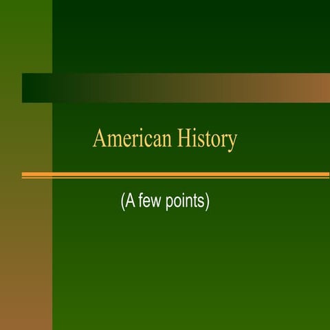 American History 9a | PPT