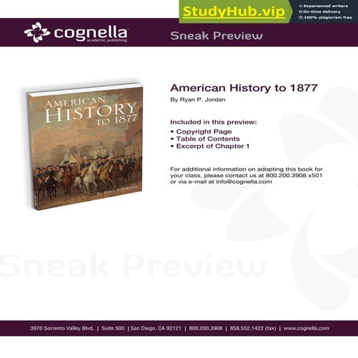 American History To 1877 | PDF