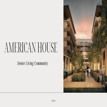 American house senior living community/ assisted living | PDF