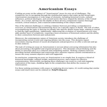 Americanism Essays.pdf