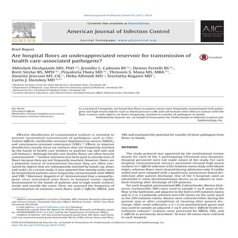 American Journal of Infection Control | PDF