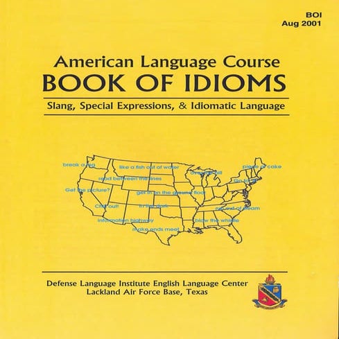 American language course - Book of idioms | PDF
