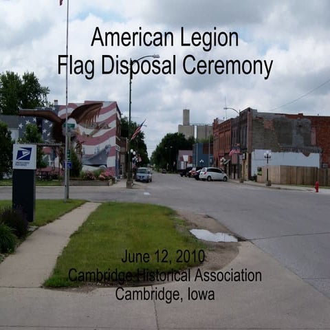 American Legion Flag Disposal | PPT