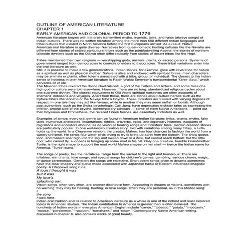 American literature | PDF