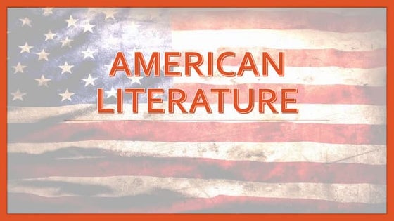 North american literature | PPT