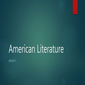 American literature | PPT