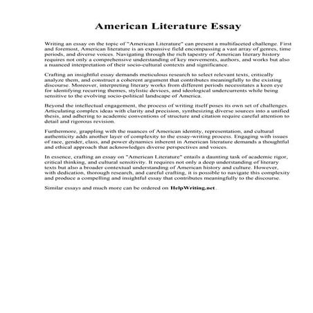 American Literature Essay.pdf
