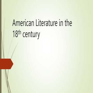 American Literature in the 18th century.pptx