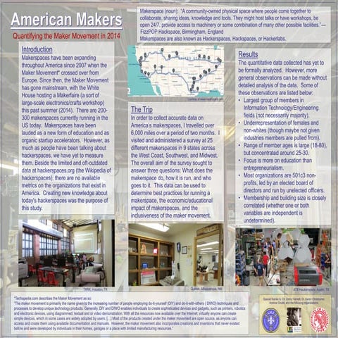 American Makers Quantifying the Maker Movement in 2014 by Caleb Sheehan ...