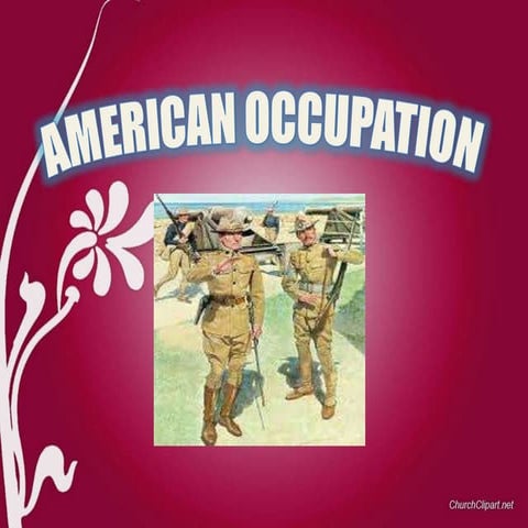 American occupation "Impact in Religion" | PPT