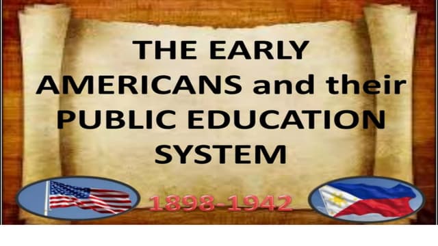 Educational system during american period presentation | PPTX | Primary ...