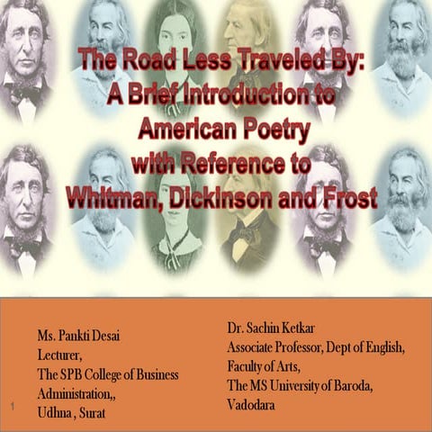 American Poetry An Introduction | PPT | Poetry | Books and Literature