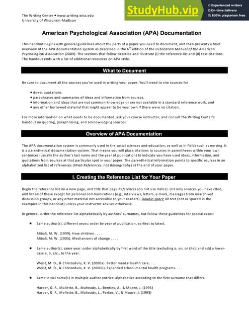 APA Format 6Th Edition | PDF