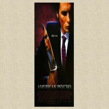 American Psycho Textual Analysis | PPT