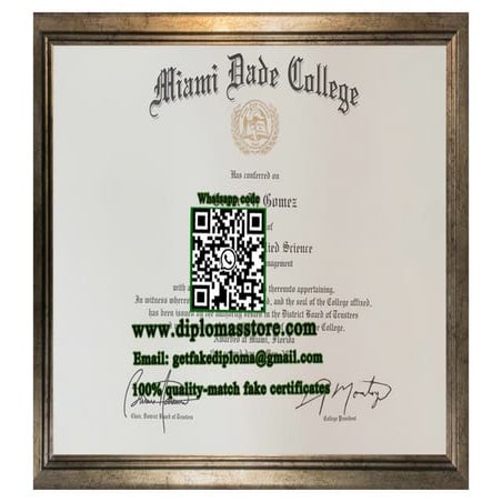 make a phony Miami Dade College diploma certificate | PDF