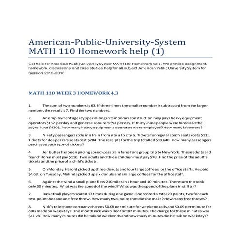 American public university system math 110 (1). docx | DOCX