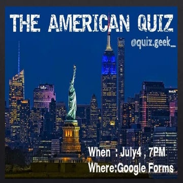 THE AMERICAN QUIZ By Quiz Geeks | PPTX