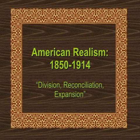 American realism lecture powerpoint | PPT